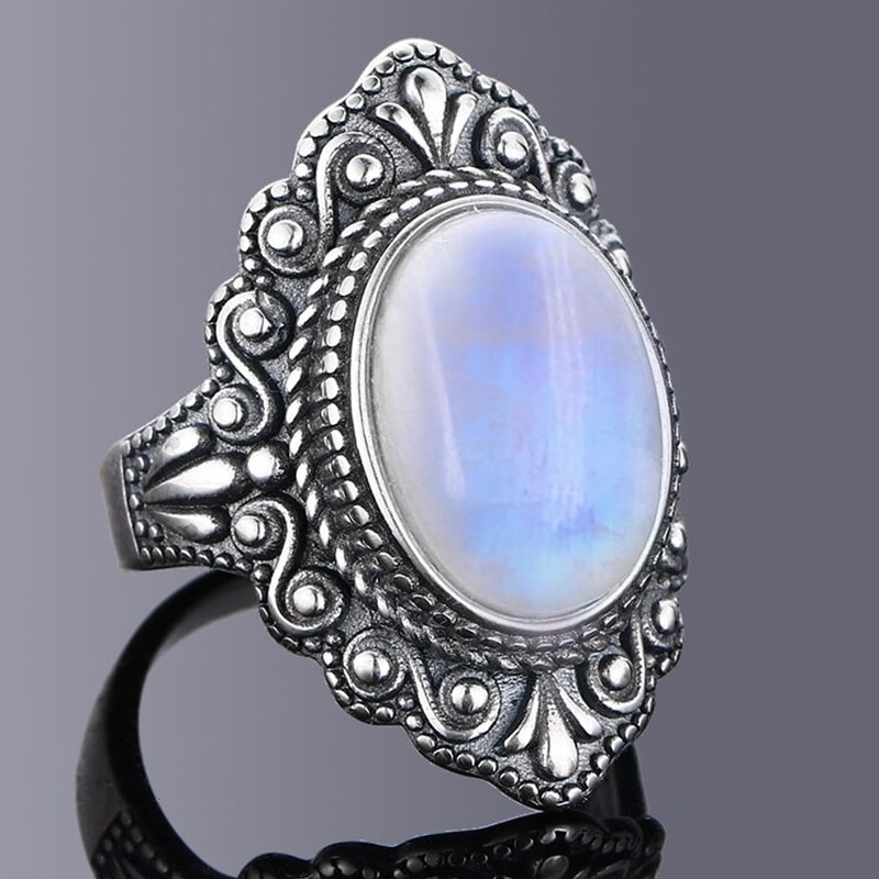 Moonstone Ring in Silver | Moonstone Store